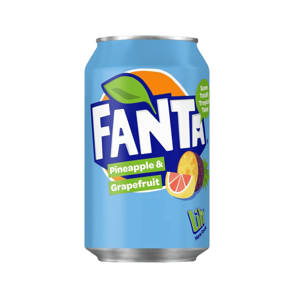 Gazuotas gaivusis gėrimas FANTA Pineapple & Grapefruit 330ml – FinFun