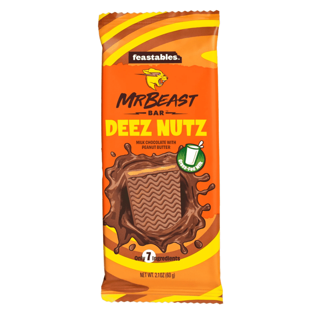 Šokoladas MR BEAST Milk Deez Nutz 60g - FinFun
