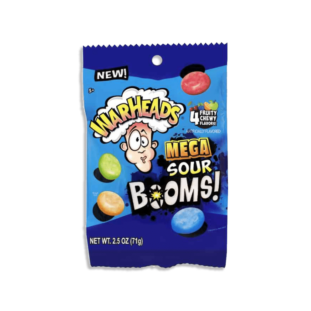 Kramtomi saldainiai WARHEADS Sour Boom Fruit Chews 71g – FinFun